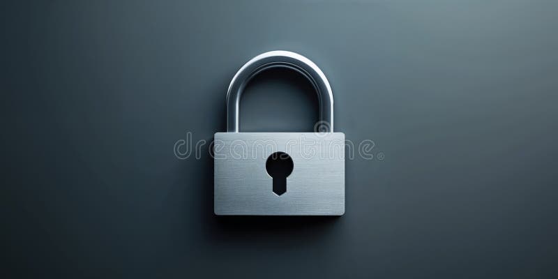 Digital Security Concept with Lock Symbol Stock Image - Image of ...