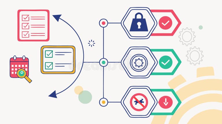 Digital Security Data Protection Framework, Vector Design Generative AI ...