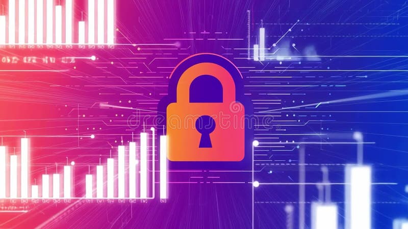 Digital Security with Graphs Stock Video - Video of network, internet ...