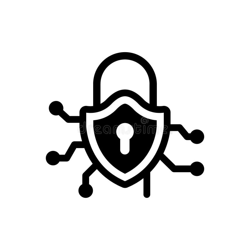 Digital security icon stock vector. Illustration of illustrations ...