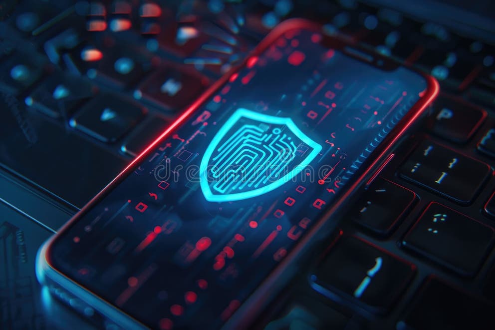 Digital Security Illustration Stock Illustration - Illustration of ...