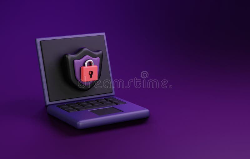 Digital Security with Laptop, Cybersecurity and Data Protection ...