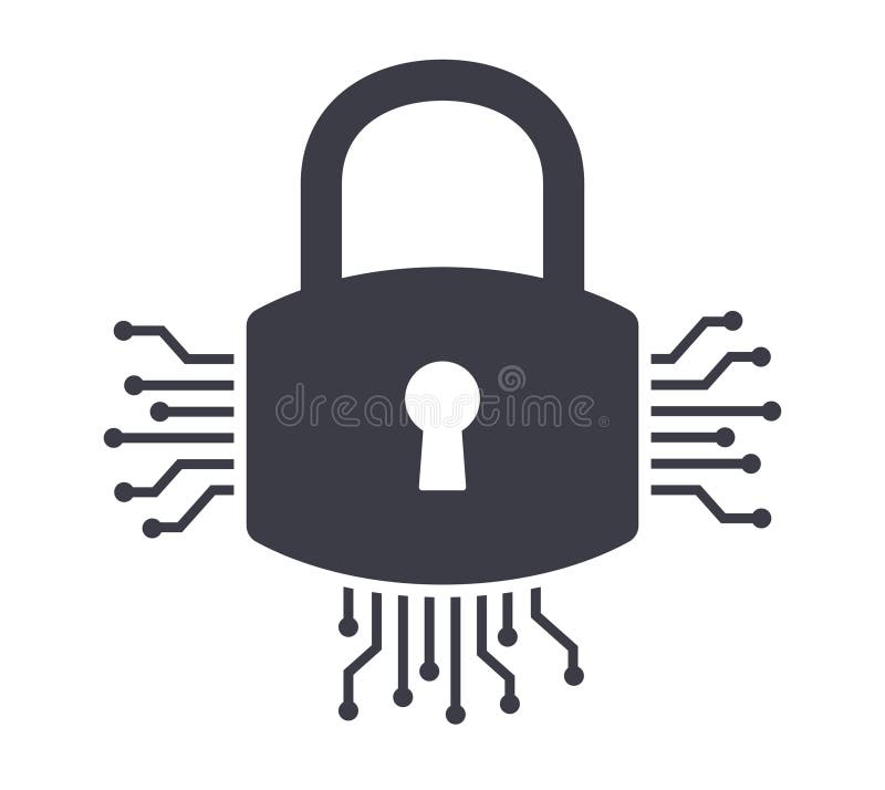 Security Lock Vector, Security Lock Logo Silhouette, Outline Sketch ...