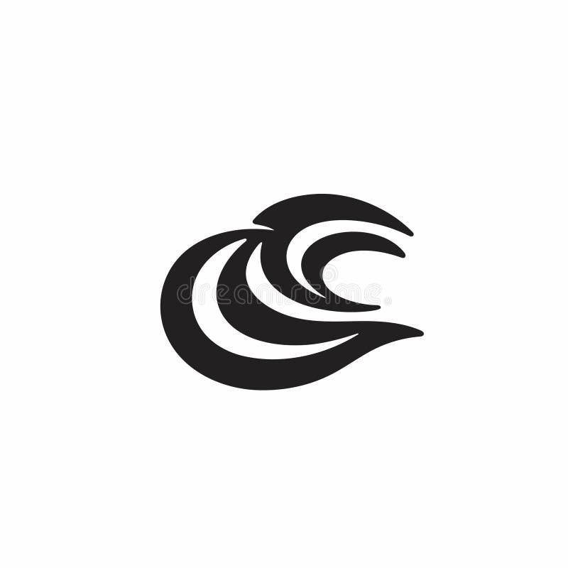 Digital Security Monochrome Glyph Logo Stock Photo - Image of vector ...