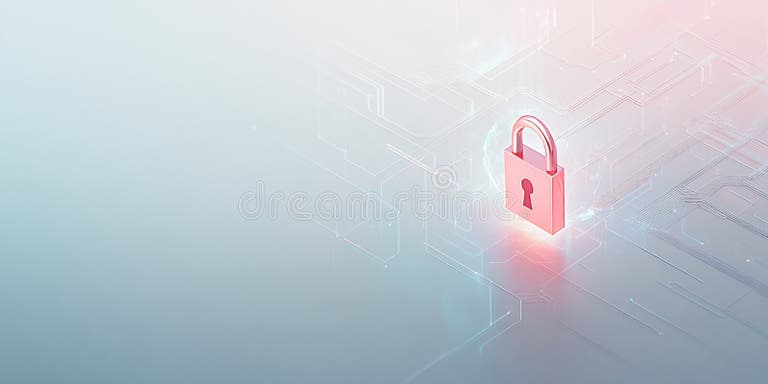 Digital Security Padlock Abstract Technology Background Image Web App ...