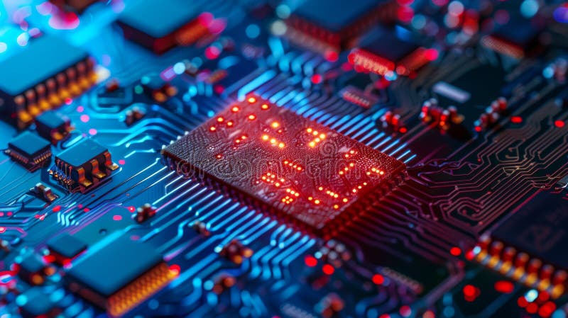 Digital Security Patch Advanced Circuit Board Stock Photos - Free ...