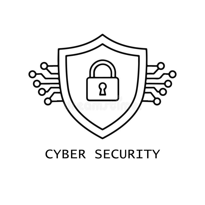 Digital Security Shield - Protect Network with Padlock, Glowing, Suit ...