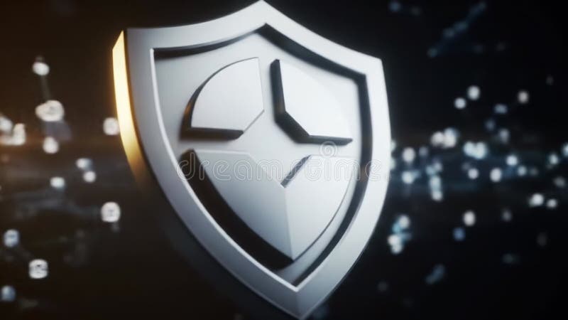 Digital Security Shield Animation Showcasing Advanced Protection ...