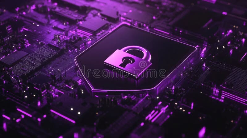 Purple Shield Lock Icon Stock Photos - Free & Royalty-Free Stock Photos ...