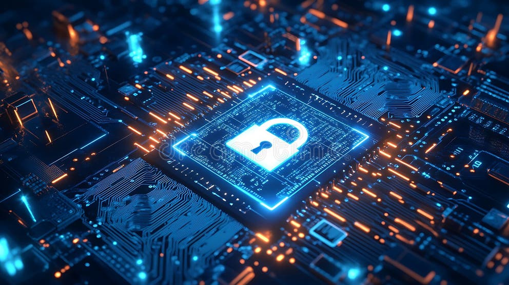 Digital Security Transforms Modern Data Protection Infrastructure Stock ...