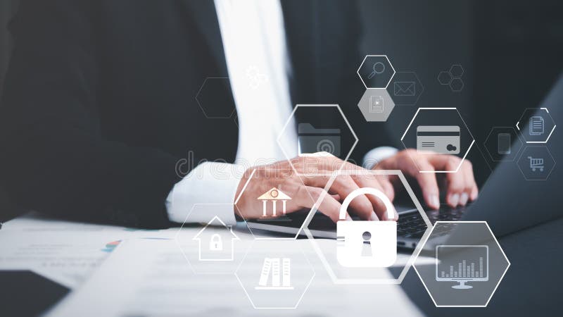 Digital Security Unlock or Encryption Concept,secure Login ...