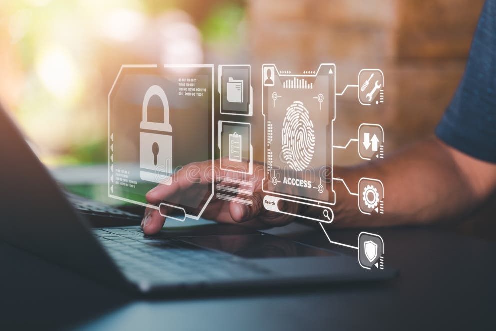 Digital Security Unlock or Encryption Concept,secure Login ...