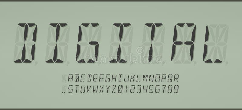 Lcd Font Stock Illustrations – 680 Lcd Font Stock Illustrations ...