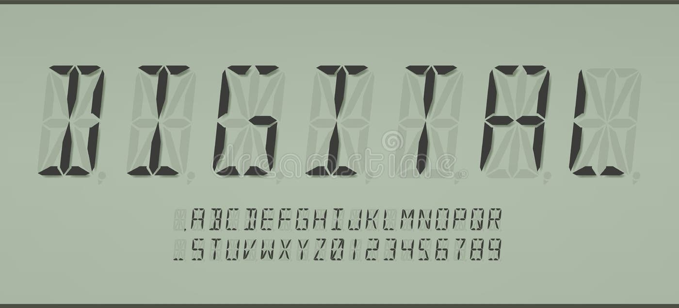 Segmented Display Stock Illustrations – 1,138 Segmented Display Stock ...