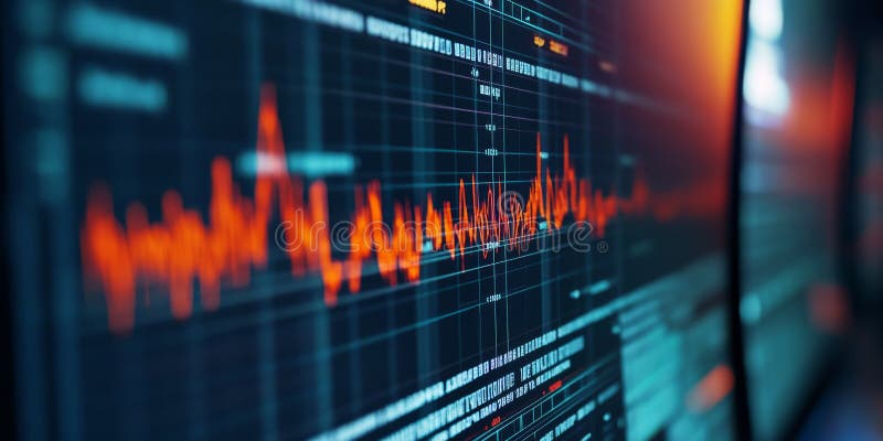 Digital Seismograph Instrument Displaying Comprehensive Earthquake Data ...