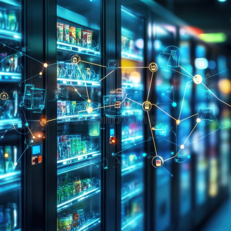 Digital Selection of Beverages in a Vending Machine Featuring Advanced ...