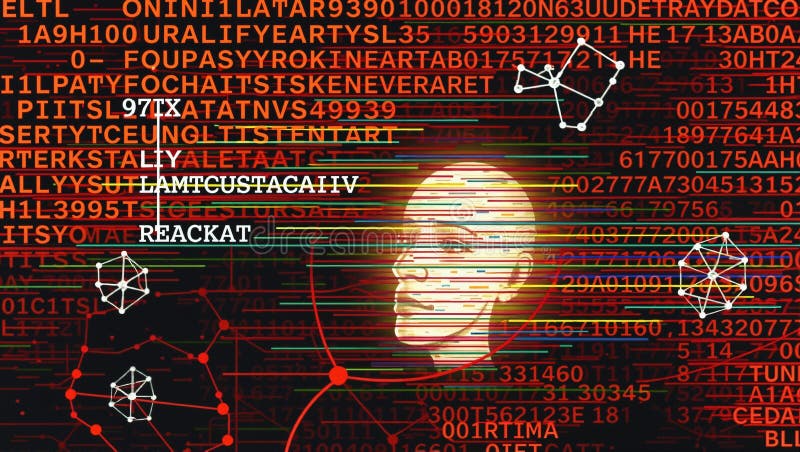 Digital Sentinel Guards Dark Web Stock Image - Image of algorithm ...