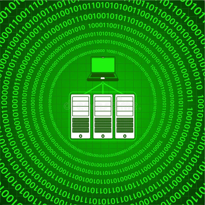 Digital server stock vector. Illustration of abstract - 59664793