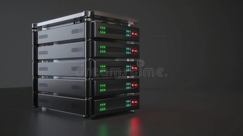 Digital Server Connection. High-Tech Data Management Concept Stock ...