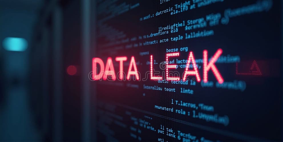 Digital Server Glows Ominously, Network Exposed - DATA LEAK Visualizes Cybersecurity Breach ...