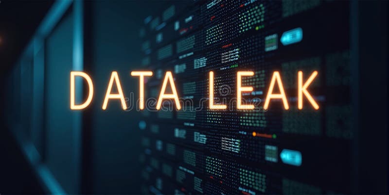 Digital Server Glows Ominously, Network Exposed - DATA LEAK Visualizes Cybersecurity Breach ...