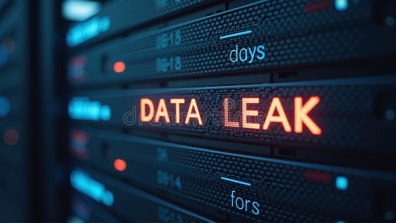 Digital Server Glows Ominously, Network Exposed - DATA LEAK Visualizes Cybersecurity Breach ...