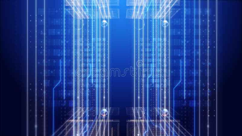 Digital Server Room Data Center. Technology Base Abstract. Computer ...