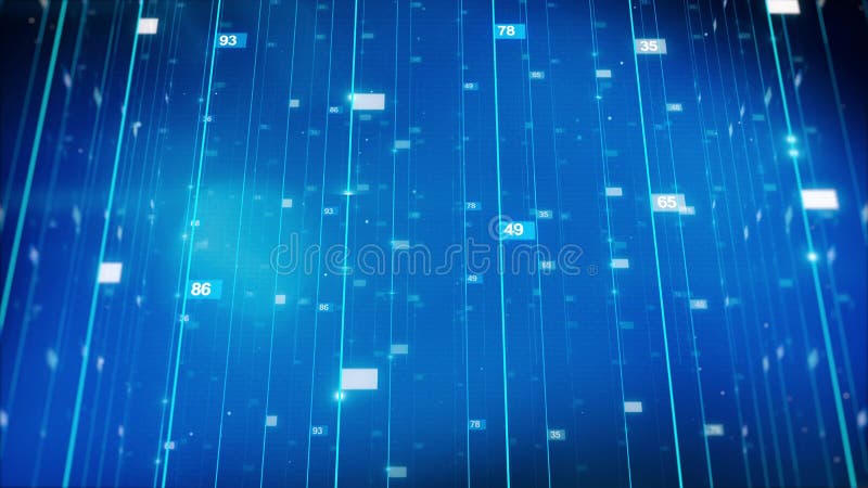 Digital Server Room Data Center Technology Network Connections Virtual ...