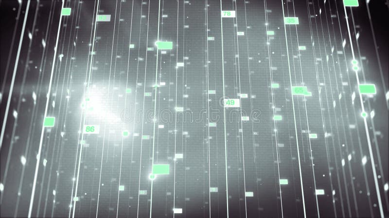 Digital Server Room Data Center Technology Network Connections Virtual ...