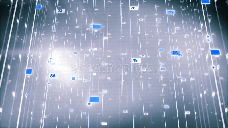 Digital Server Room Data Center Technology Network Connections Virtual ...