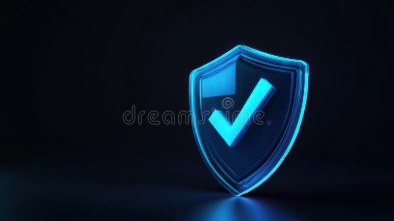 Digital Shield with Check Mark Symbolizes Security and Trust in Modern ...