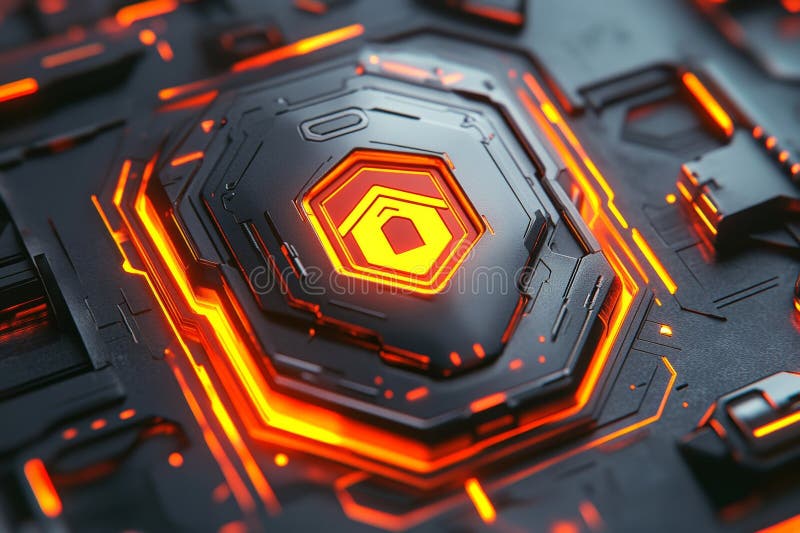 A Digital Shield Design Symbolizing Modern Home Security and Protection ...