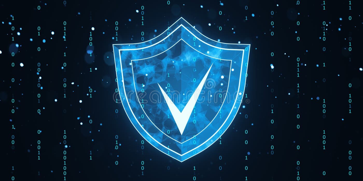 3d Shield Binary Code Stock Illustrations – 771 3d Shield Binary Code ...