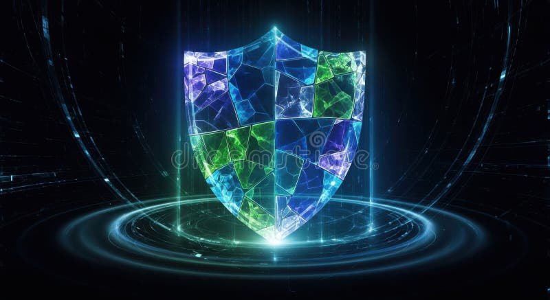 Digital Shield Protecting Earth Data Network Global Cyber Security ...