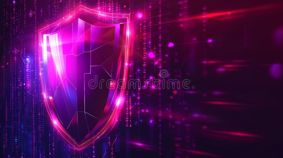 Digital Shield Representing Cybersecurity and Risk Mitigation in a ...