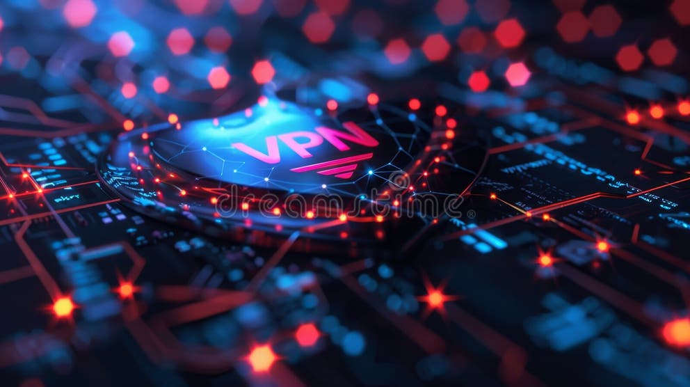 Digital Shield Representing Online Security and VPN Technology for Safe ...