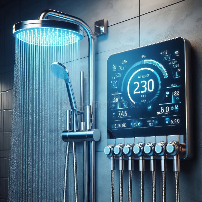 Digital Shower a Shower Setup with a Digital Controller for Pre Stock ...