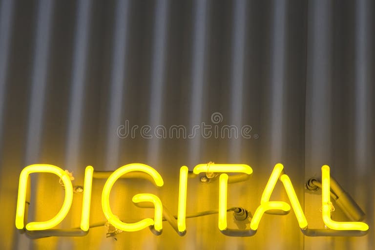 Digital Sign stock photo. Image of letters, advertise - 2319814