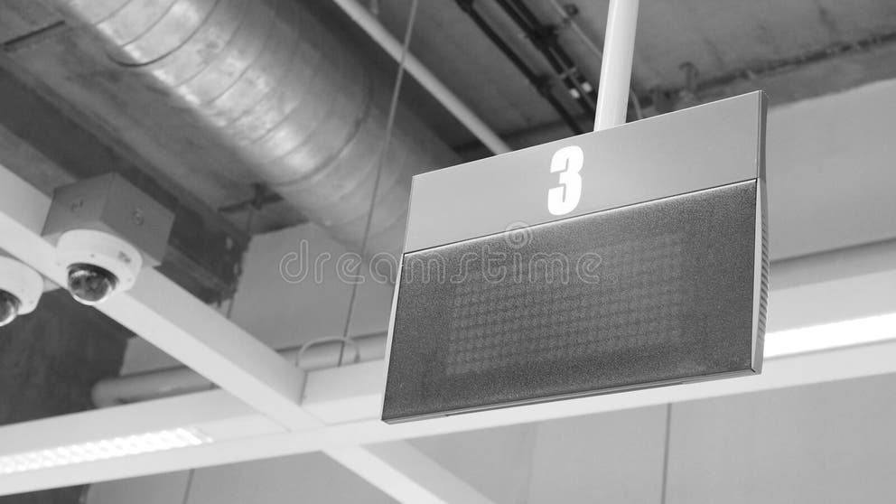 Digital Sign for Queue Counter. (Display Board System in LED Light ...