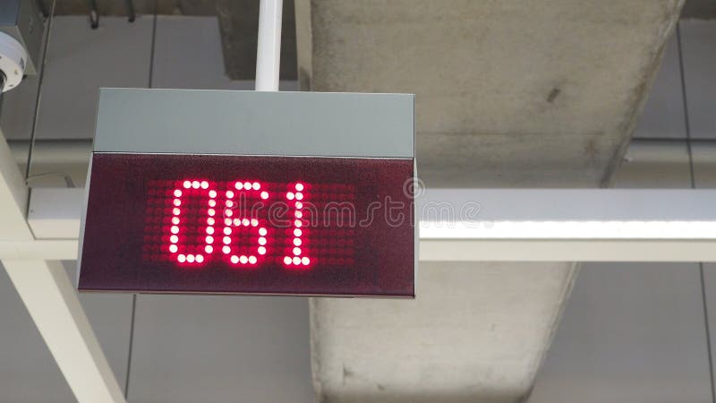 Digital Sign for Queue Counter. (Display Board System in LED Light ...