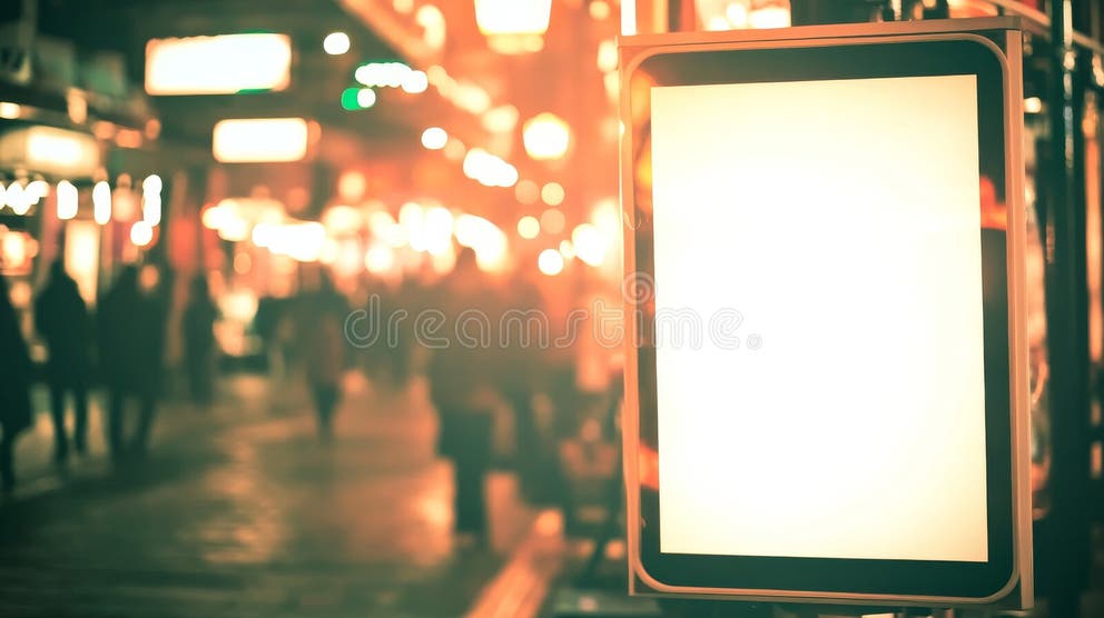 The Digital Signage Screen in a Museum Features a Blank Mockup that ...