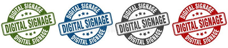 Digital Signage Stamp Stock Illustrations – 500 Digital Signage Stamp ...