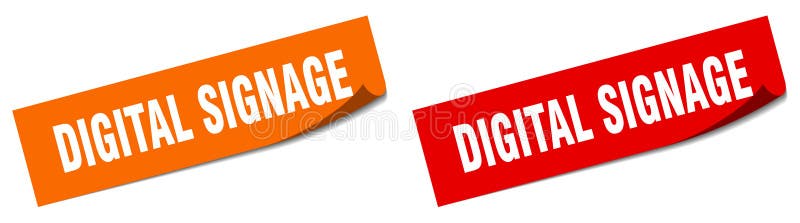 Digital Signage Seal. Stamp Stock Vector - Illustration of background ...