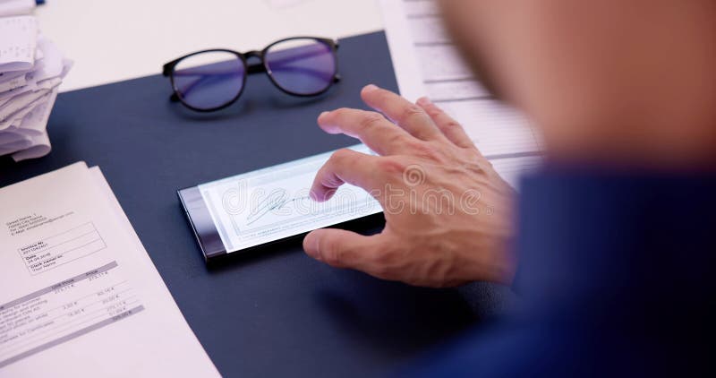 Digital Signature on Contract Document Online Stock Image - Image of ...