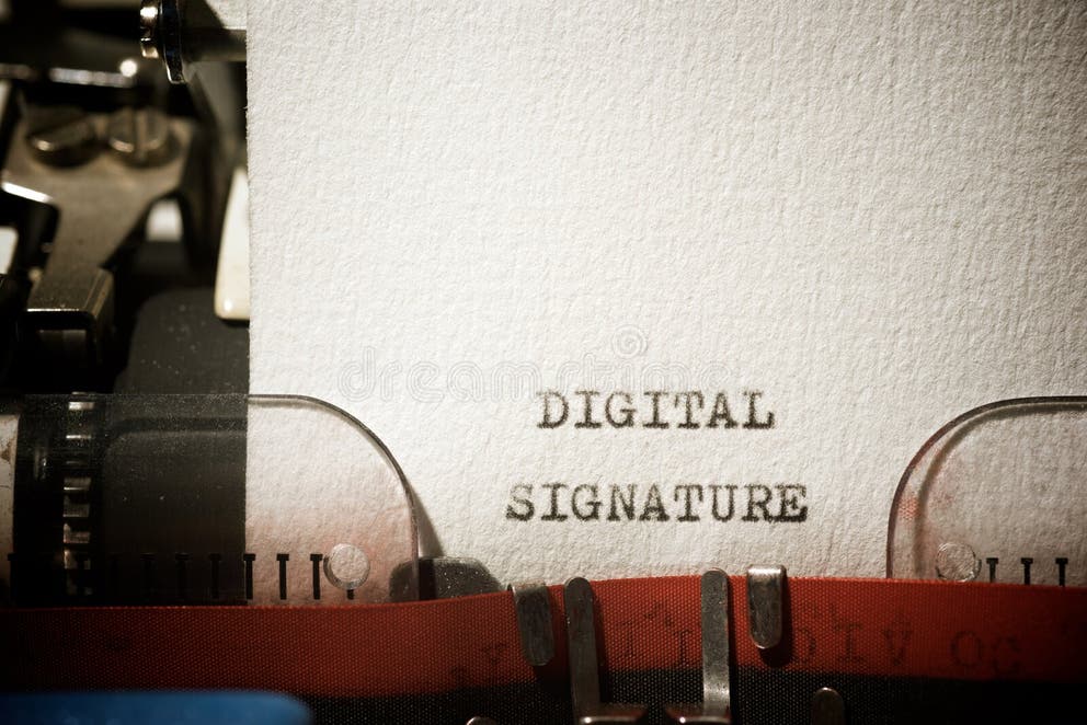 Digital signature text stock photo. Image of paper, text - 272579052