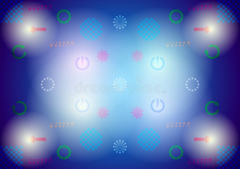 Digital Signs on Abstract Background Stock Vector - Illustration of ...