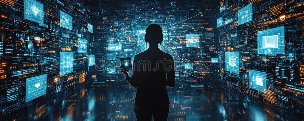 Digital Silhouette of Human Interface with an Artificial Intelligence ...