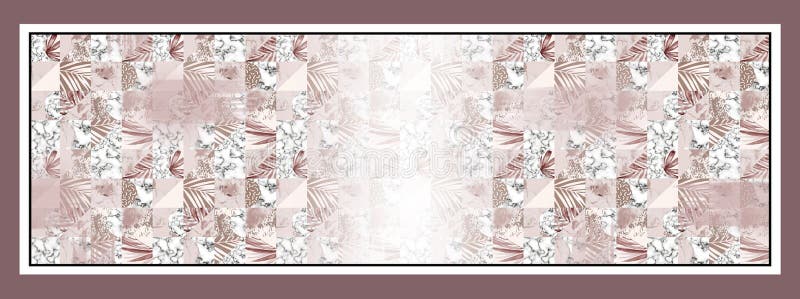 Digital silk scarf stock illustration. Illustration of pattern - 316295353