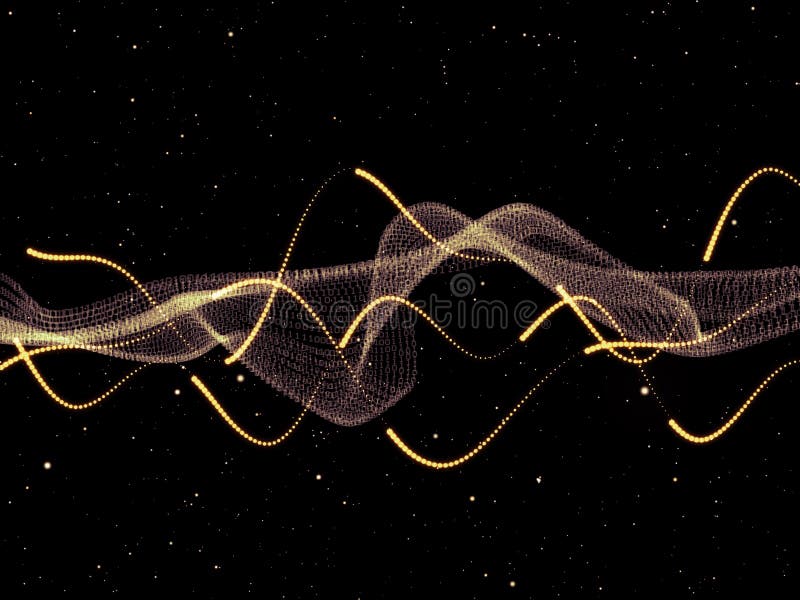 Digital Sine Waves stock illustration. Illustration of stream - 71784037