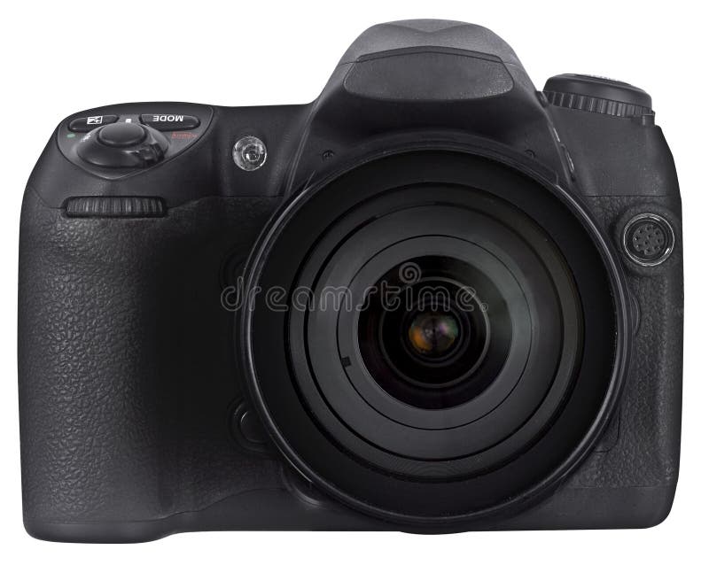Professional Single Lens Reflex Camera with Parts Stock Photo - Image ...